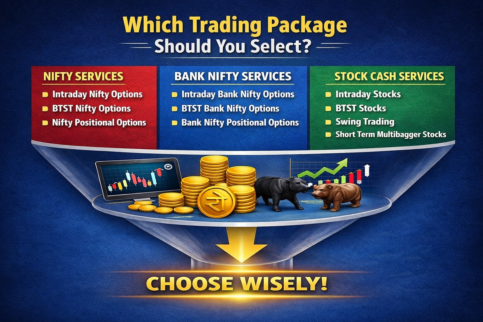 Which Trading Package Should You Select? A Simple Funnel Approach